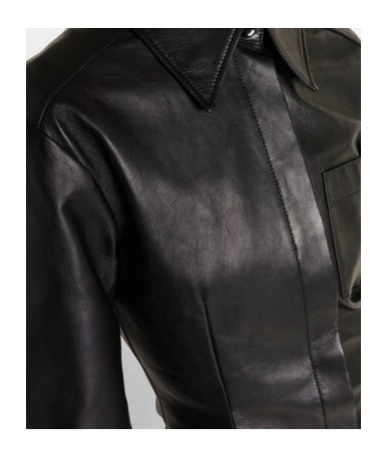 Sportmax Oidio Leather Coat