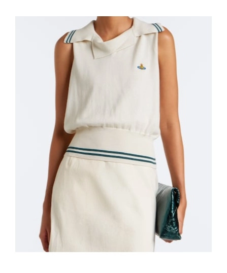 VIVIENNE WESTWOOD Doubletake Cotton-cashmere Blend Sleeveless Top