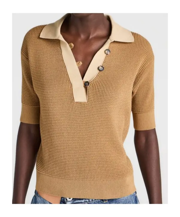 J.W.ANDERSON Short-sleeved Knitted Polo Shirt
