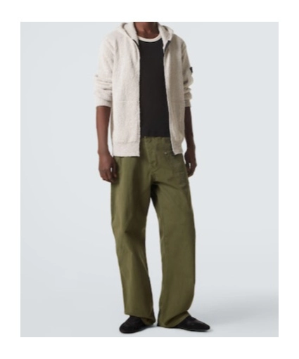 Stone Island Compass Cotton Zip-up Hoodie