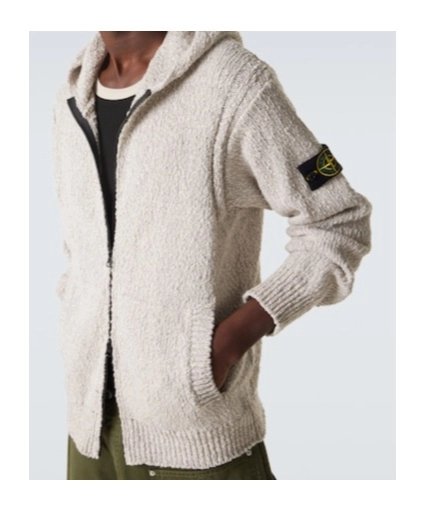 Stone Island Compass Cotton Zip-up Hoodie