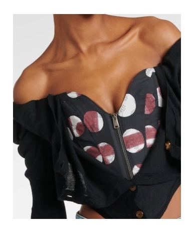 VIVIENNE WESTWOOD Puff Sleeve Wool And Silk Top