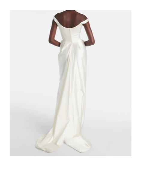 VIVIENNE WESTWOOD Camille Satin Draped Bridal Gown