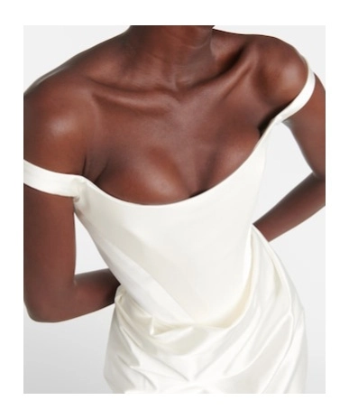 VIVIENNE WESTWOOD Camille Satin Draped Bridal Gown