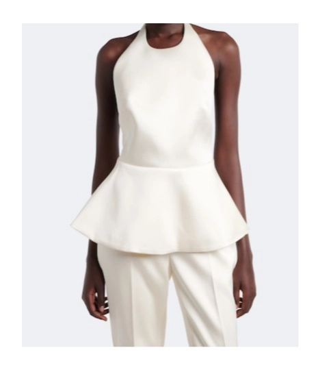 RÓHE Bridal Peplum Halterneck Top