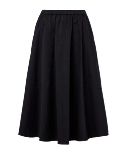 Vince Cotton Midi Skirt