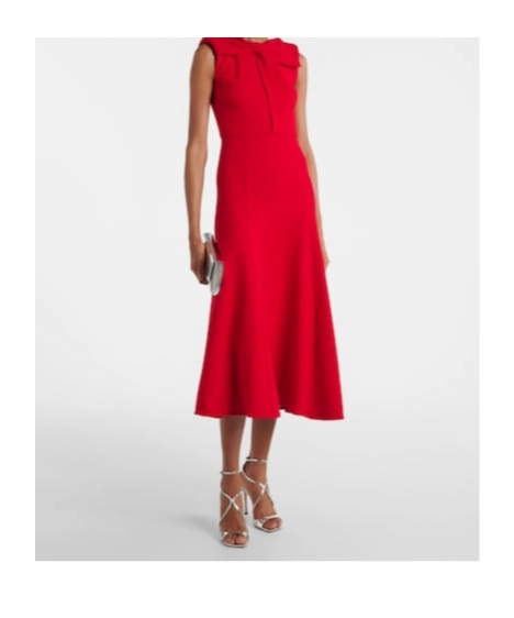 Roland Mouret Wool Crêpe Midi Dress