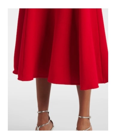 Roland Mouret Wool Crêpe Midi Dress