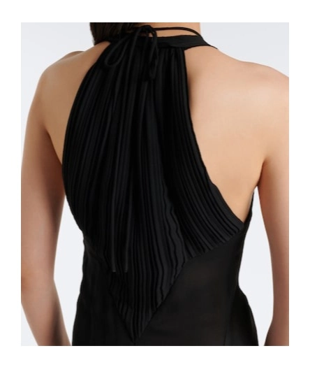 Victoria Beckham Paneled Crêpe Satin Gown