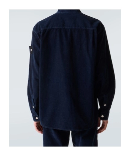 Stone Island Compass Cotton-blend Corduroy Overshirt