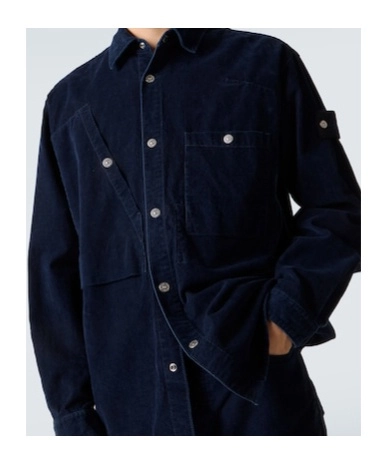 Stone Island Compass Cotton-blend Corduroy Overshirt