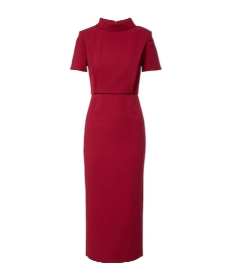 Roland Mouret Cady Midi Dress - Red