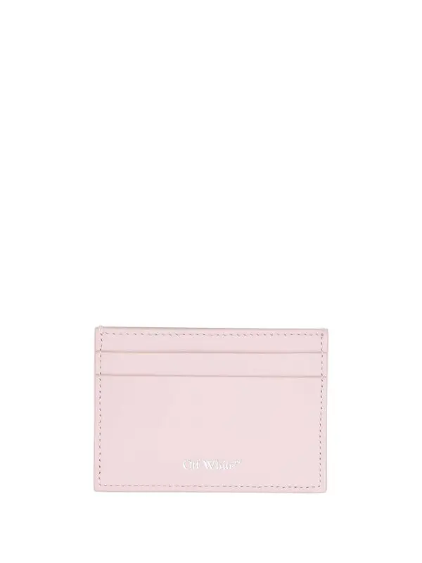 Off-White Leather Stripes Cardholder