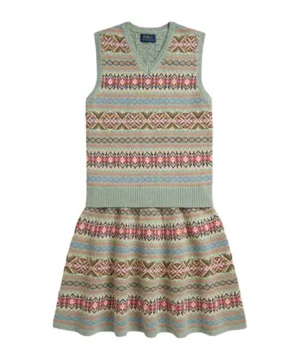 Ralph Lauren Pointelle-knit Skirt Set