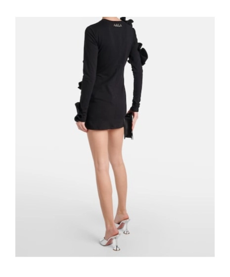 AREA Cotton-blend Mini Dress