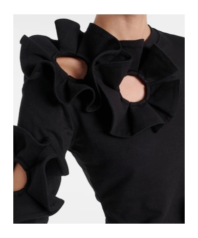 AREA Cotton-blend Mini Dress