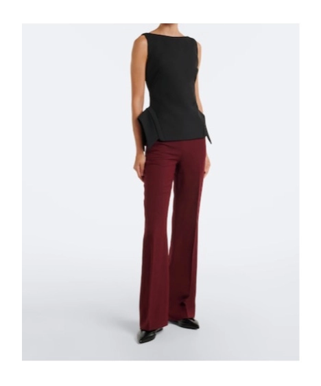 Roland Mouret Wool And Silk Wide-leg Trousers