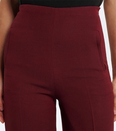 Roland Mouret Wool And Silk Wide-leg Trousers