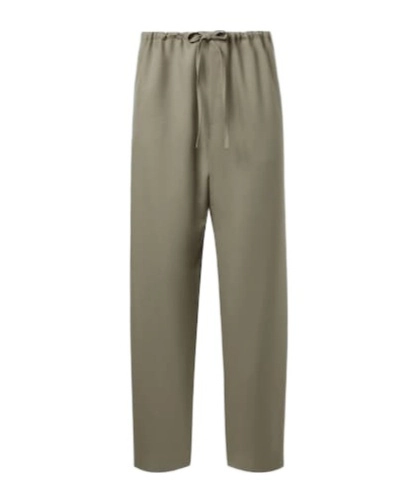 Calvin Klein Benjamin Wool Straight Pants - Green