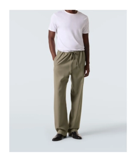 Calvin Klein Benjamin Wool Straight Pants