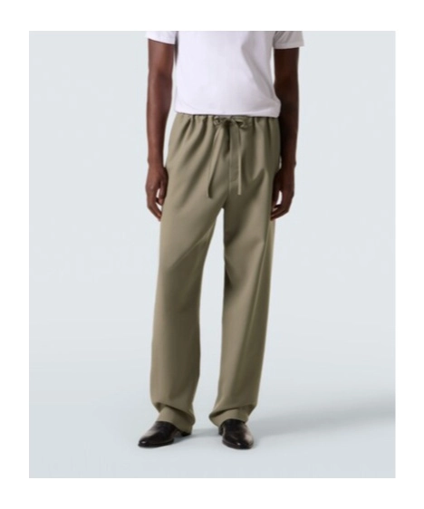 Calvin Klein Benjamin Wool Straight Pants