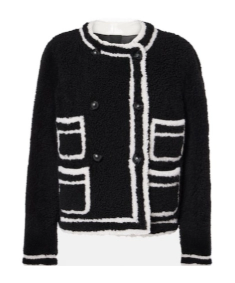 BLANCHA Shearling Jacket - Black