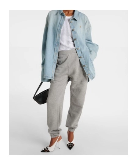 Attico Asymmetric Denim Shirt
