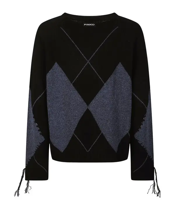 Pinko Berna Round Neck Sweater - Black