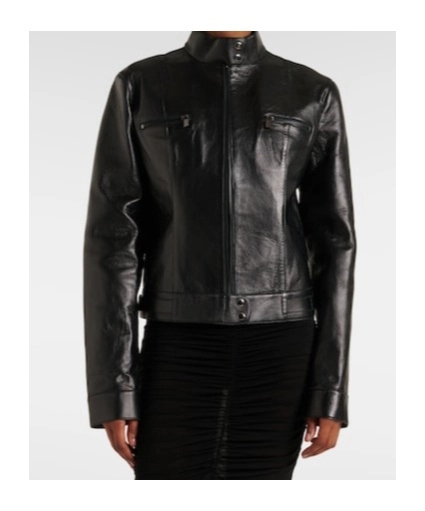 Magda Butrym Leather Biker Jacket
