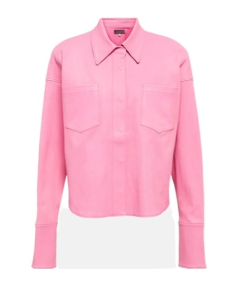 Stouls Josh Leather Jacket - Pink
