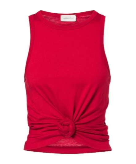Magda Butrym Cropped Cotton-blend Top