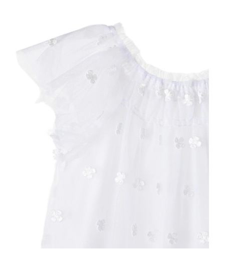 Bonpoint Lisabeth Embroidered Tulle Dress