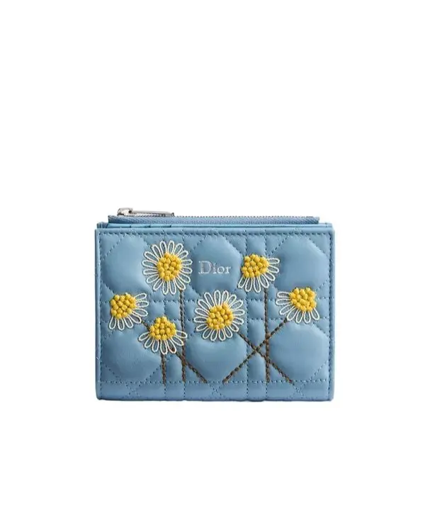 Dior Dioriviera Jardin Dahlia Wallet - Blue