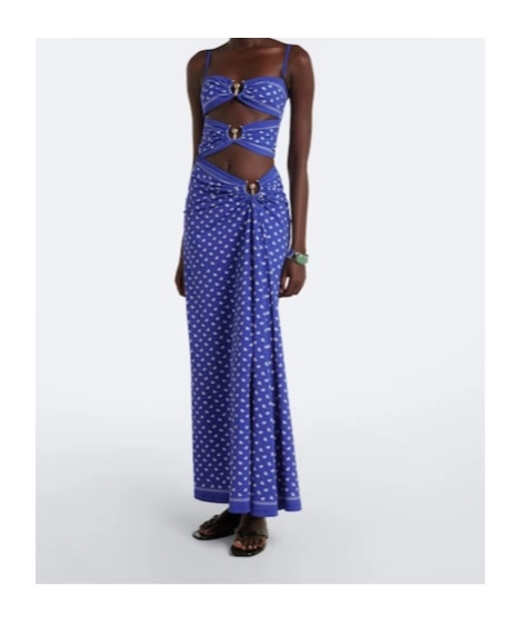 Christopher Esber Ruched Orbit Bandana Maxi Dress