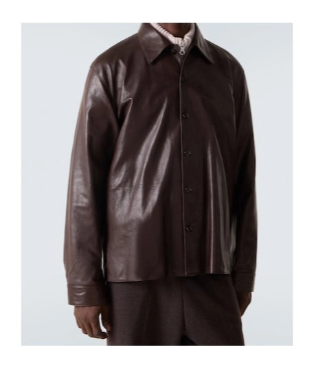Our Legacy Welding Leather Overshirt