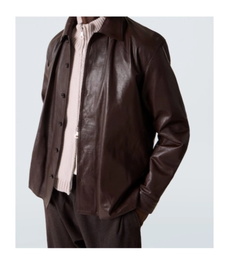 Our Legacy Welding Leather Overshirt