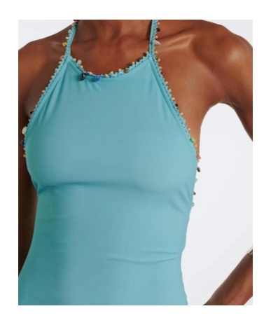 Christopher Esber Beach Quartz Halter Embellished Maxi Dress