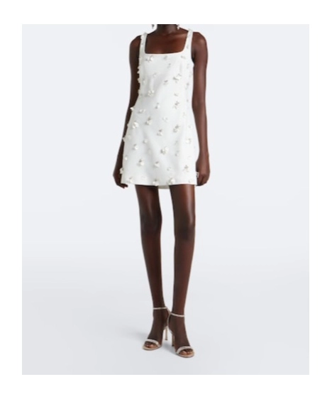 Simkhai Ziva Embellished Crepe Mini Dress