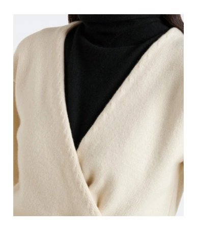 RÓHE Wool And Cashmere Wrap Cardigan With Safety Pin Detail