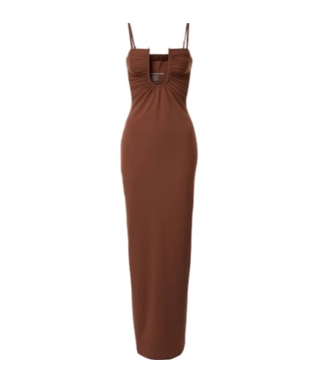 Christopher Esber Arced Ruched Maxi Dress