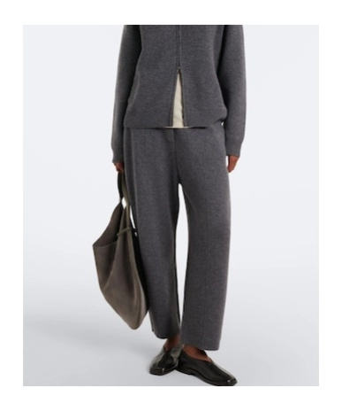 LISA YANG Wrenda Cashmere Barrel-leg Pants