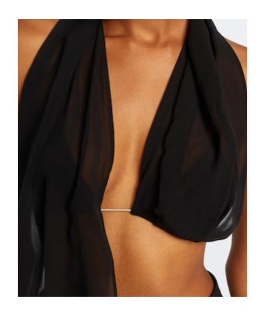 Christopher Esber Silk Scarf Bra Top
