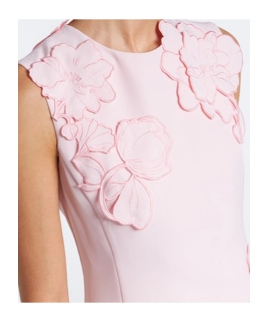 LEO Floral-appliqué Minidress