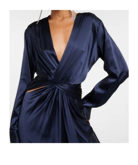 Christopher Esber Triquetra Twist Silk Maxi Dress