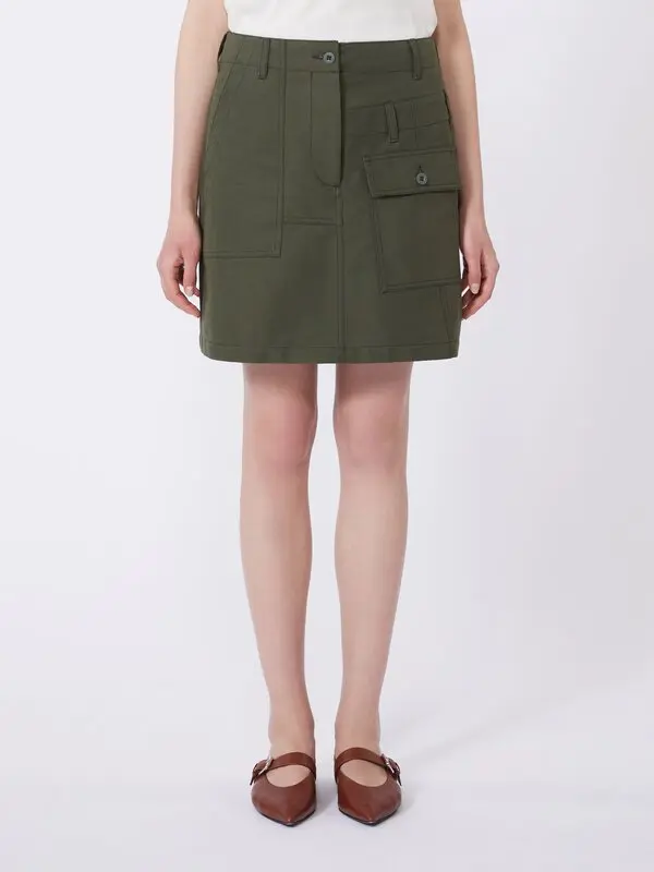 Max Mara Water-repellent Canvas Mini Skirt