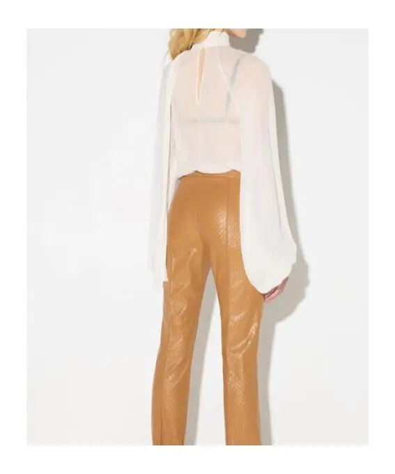 Elisabetta Franchi Bodysuit In Crepon Fabric With Sash