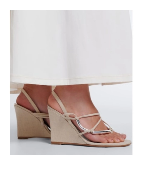 Christopher Esber Molten Wedge Thong Sandals