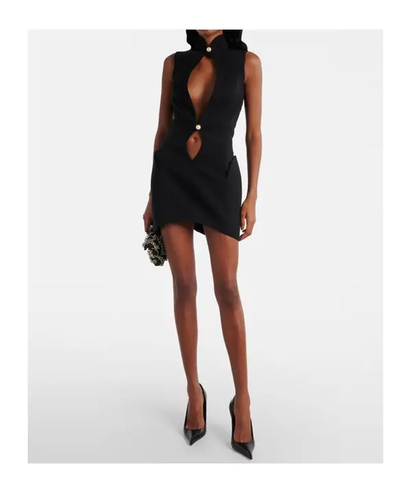 MUGLER Openwork Mini Dress