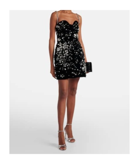 Oscar De La Renta Embellished Mini Dress