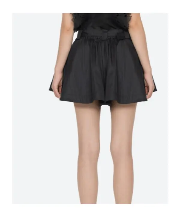 Sea Angelina Belted Shorts - Black